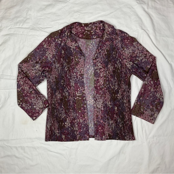 Vintage | Jackets & Coats | Vintage 6s Autumn Leaves Pleated ...